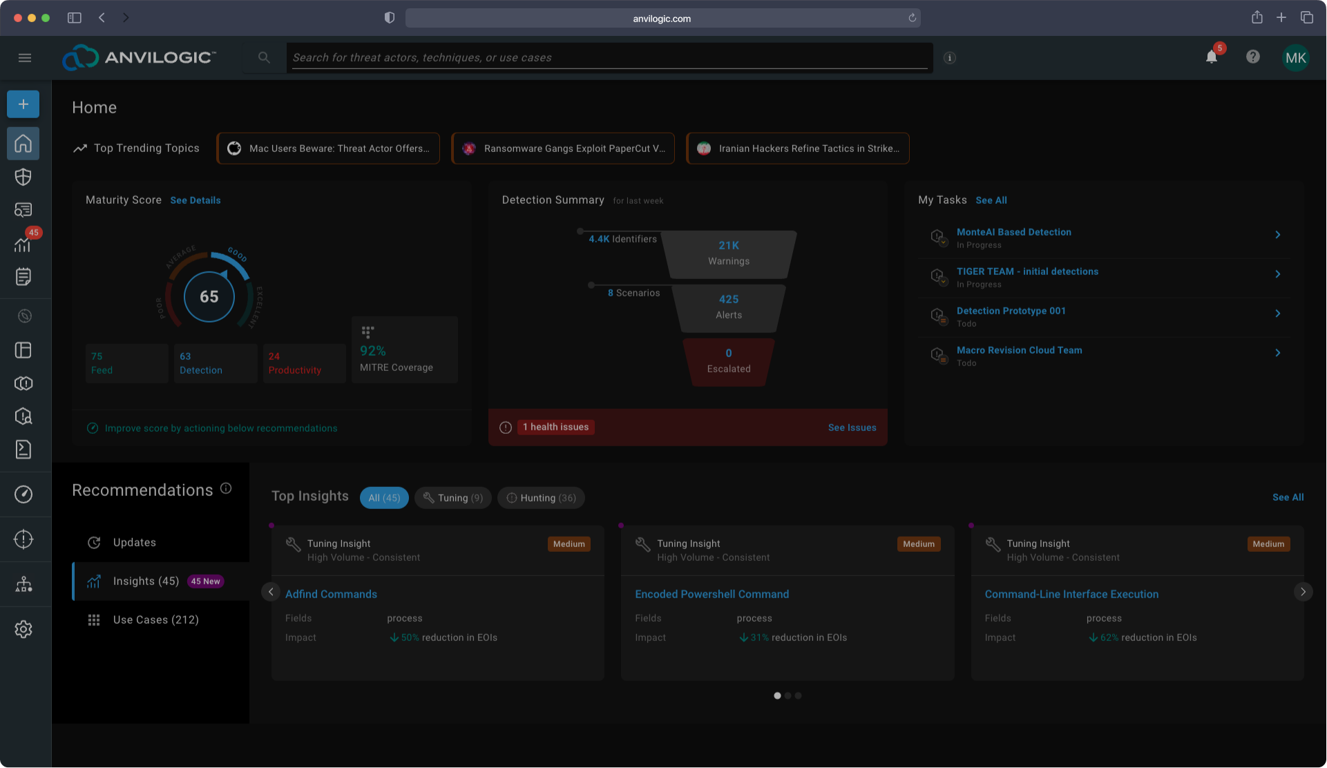 Detection Engineering and Threat Hunting Platform | Anvilogic